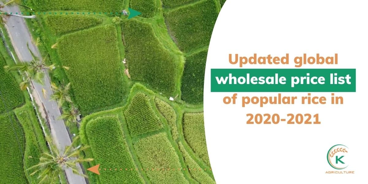 Updated price of rice for wholesale